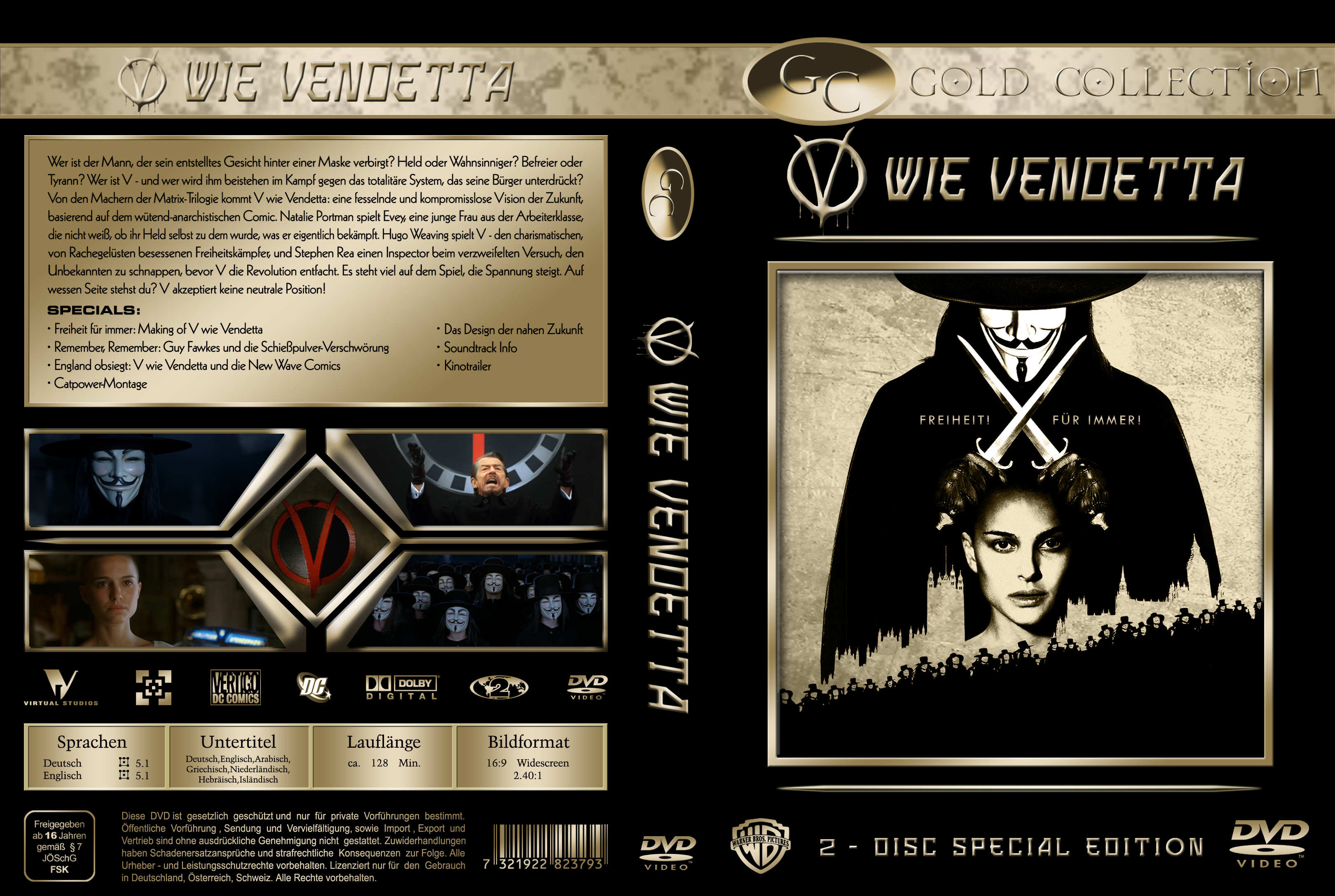 V For Vendetta Blu Ray Cover
