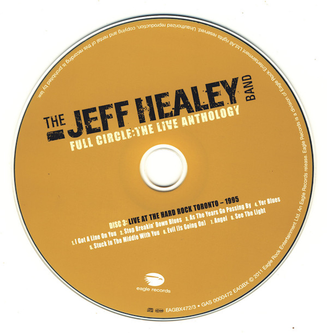 Jeff Healey Full Circle The Jeff Healey Band – Full Circle