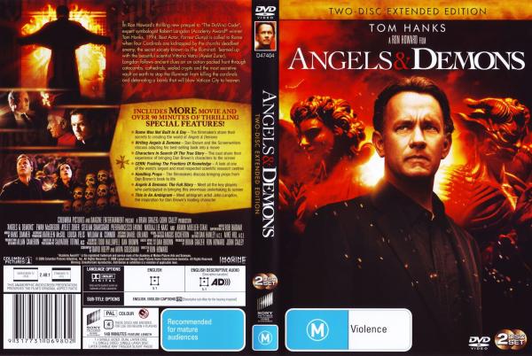 Angels And Demons Dvd Cover Ángeles Y Demonios (2009) Full